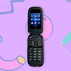 Vintage Blue Camera Flip Cell Phone. Works. - Etsy