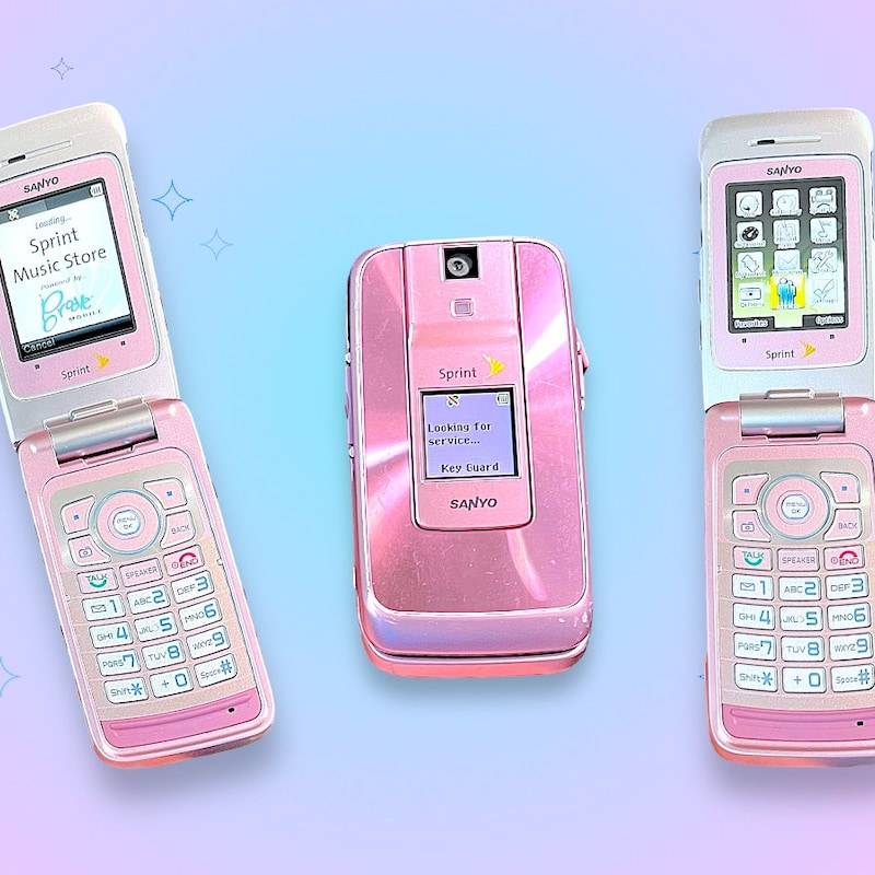 Y2k Slide Cell Phone - Etsy