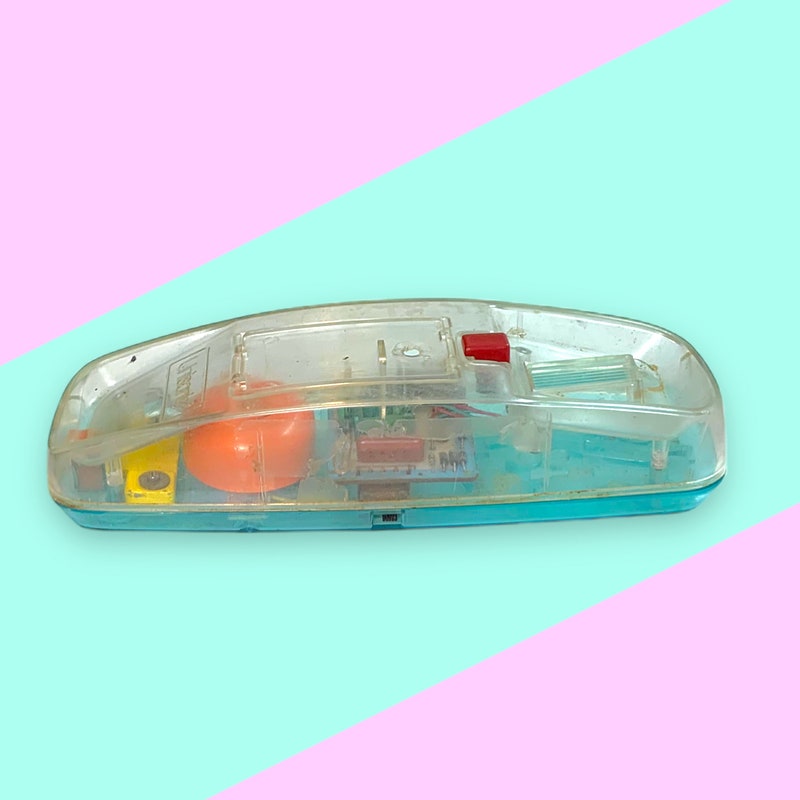 90s Clear Telephone - Etsy