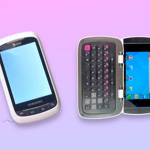 Vintage Y2K Samsung Keyboard Flip Cell Phone.rare. Works - Etsy
