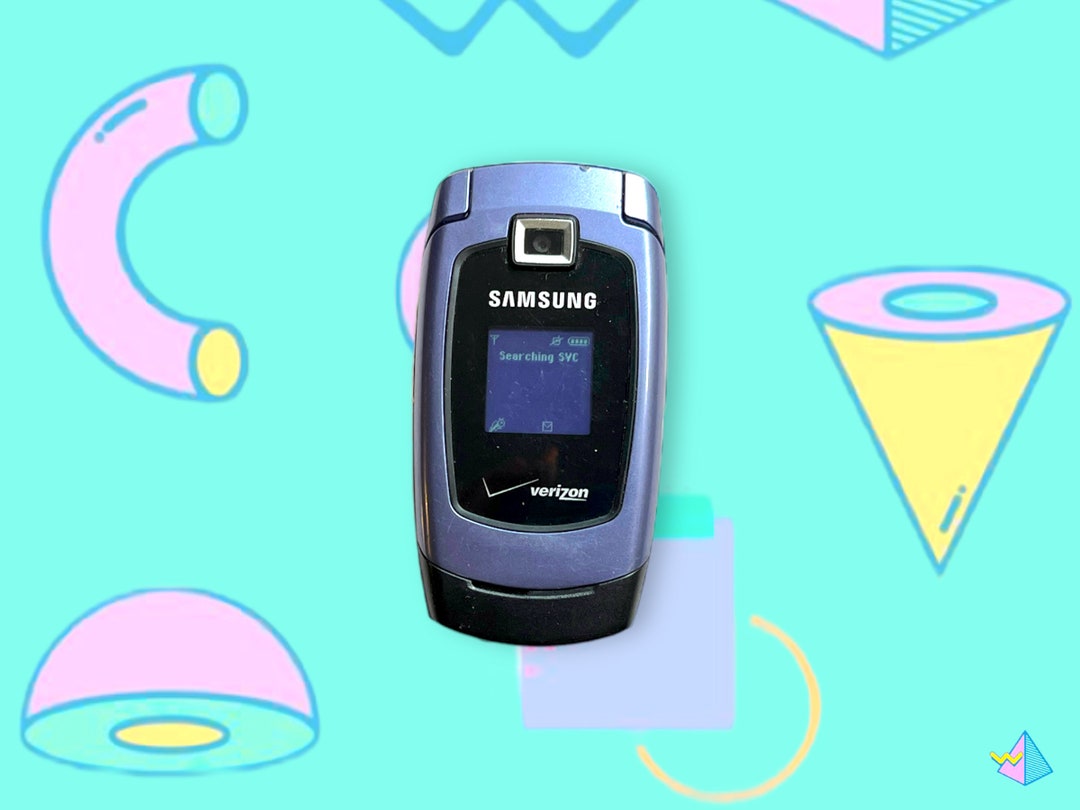 Vintage Y2K Blue Samsung Camera Flip Cell Phone. Works! - Etsy