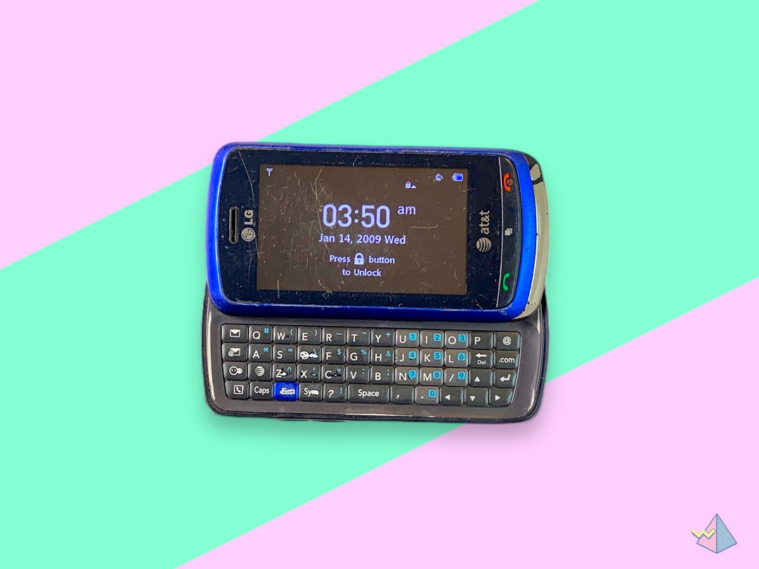 Vintage Y2K LG Slide Keyboard Cell Phone. Works - Etsy