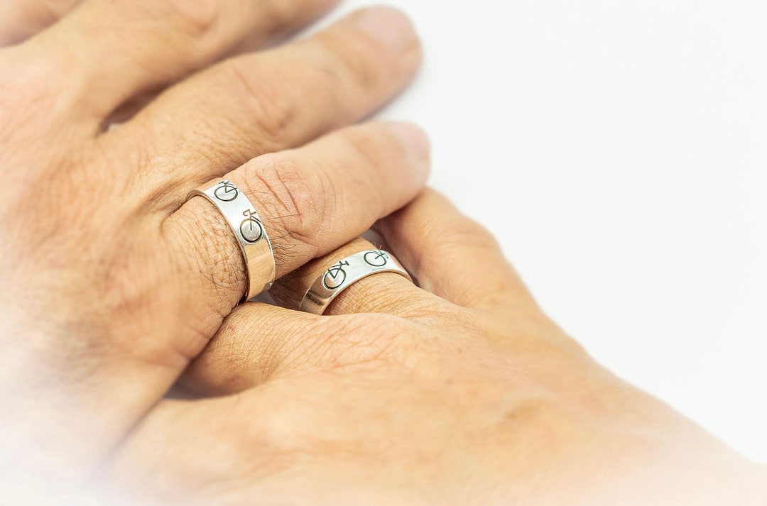 Cycling Egagement Rings Bicycle Rings Cycling Rings Cycling Wedding ...