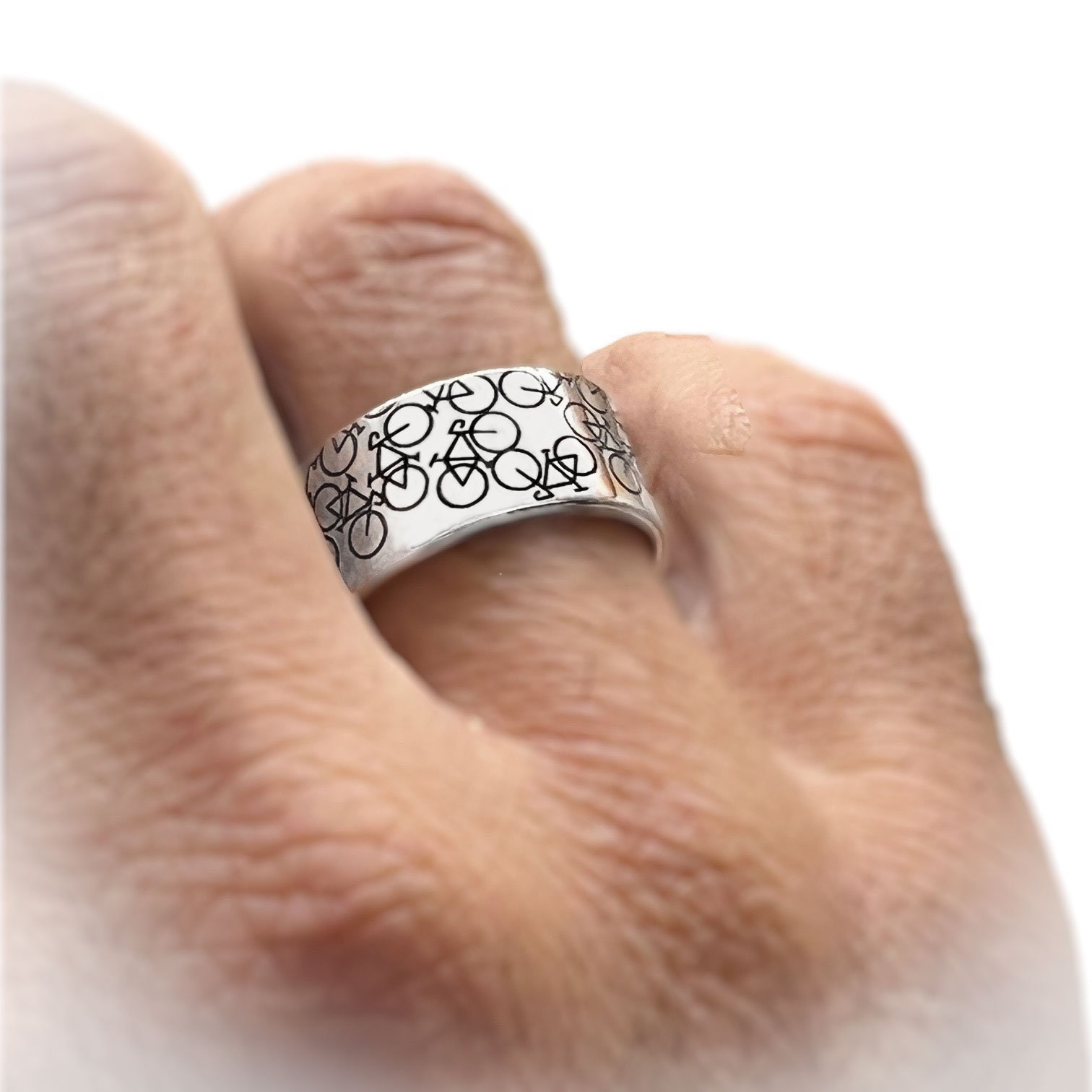 Bicycle Ring Texture Cycling Jewelry Cycling Ring Outdoor Jewelry ...