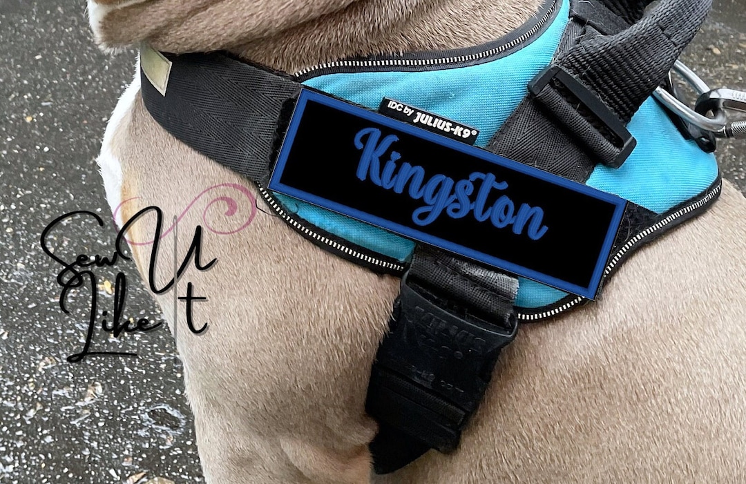 Dog Harness Name Patch, Embroidered Pet Name Patch, Suitable for Most ...