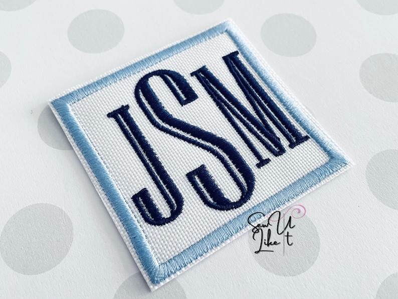 Monogram Initial Embroidered Patch Iron on Patch Sew on - Etsy