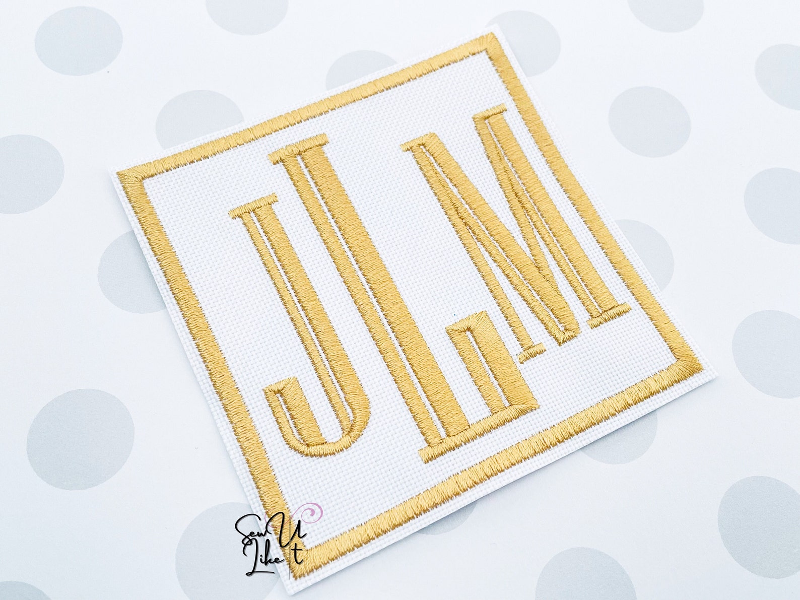 Monogram Initial Embroidered Patch Iron on Patch Sew on - Etsy