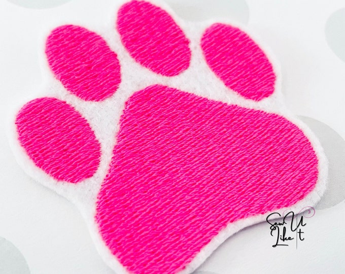 Paw Print Patch, 2 Inch Any Color Combo Custom Made F33B - Etsy