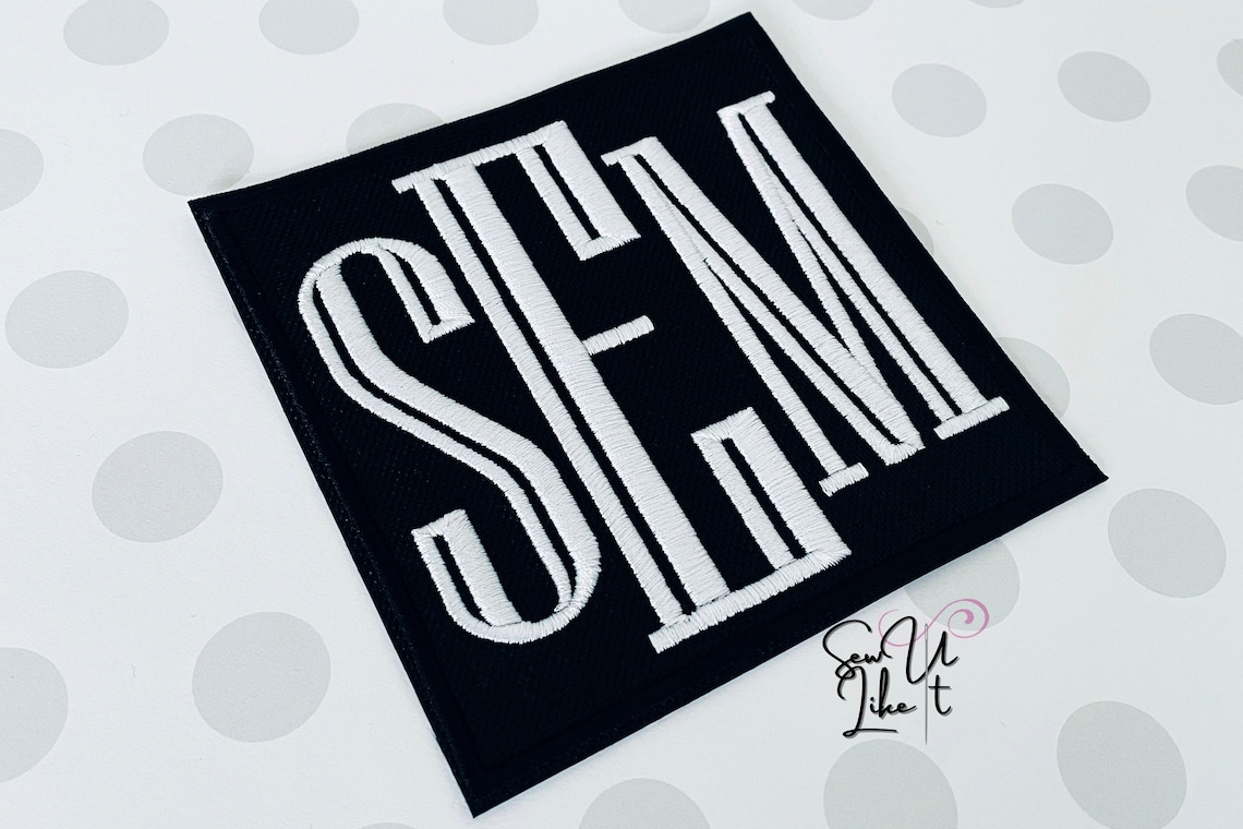 Monogram Initial Embroidered Patch Iron on Patch Sew on | Etsy