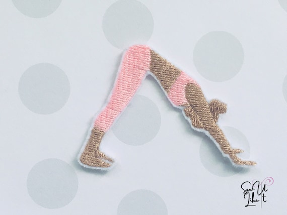 Yoga Pose Embroidered Patch Iron on Patch Sew on Patch | Etsy