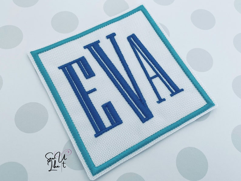 Monogram Initial Embroidered Patch Iron on Patch Sew on - Etsy