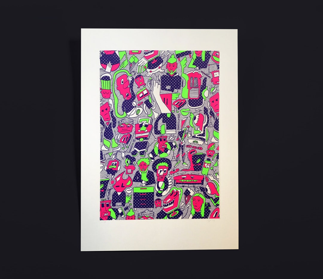 Screen Printed Print, Poster, Poster - Unique - Etsy