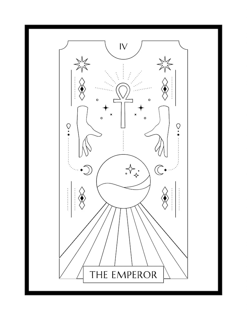 Tarot Card Coloring Pages - the Major Arcana - Digital File - Etsy