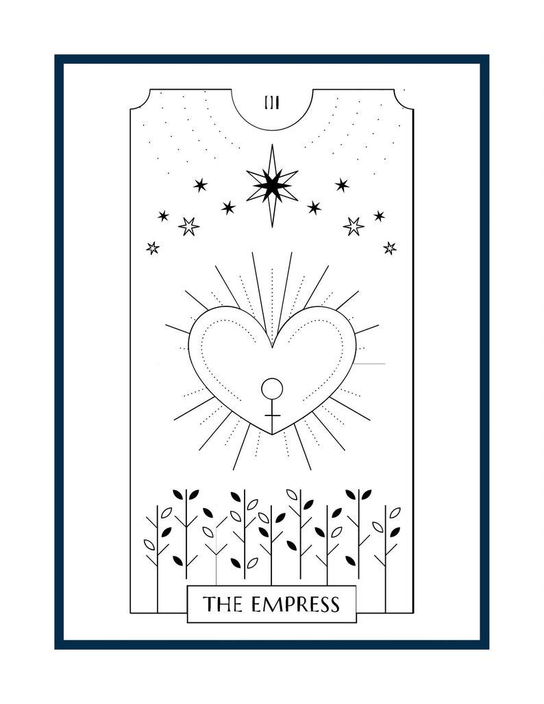 Tarot Card Coloring Pages - the Major Arcana - Digital File - Etsy