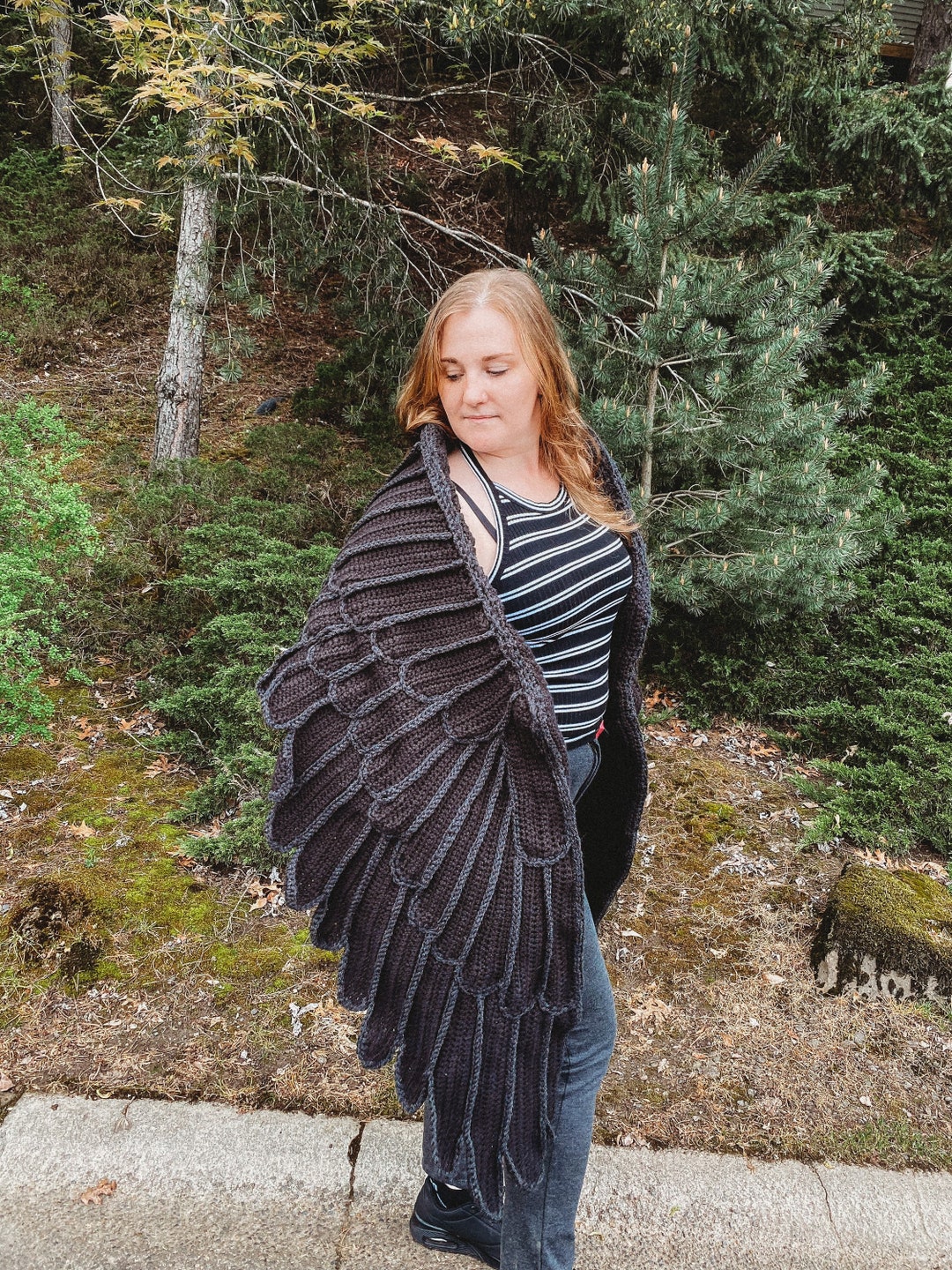 Feather Wing Shawl: Adult Costume Accessory, Customizable Colors - Etsy