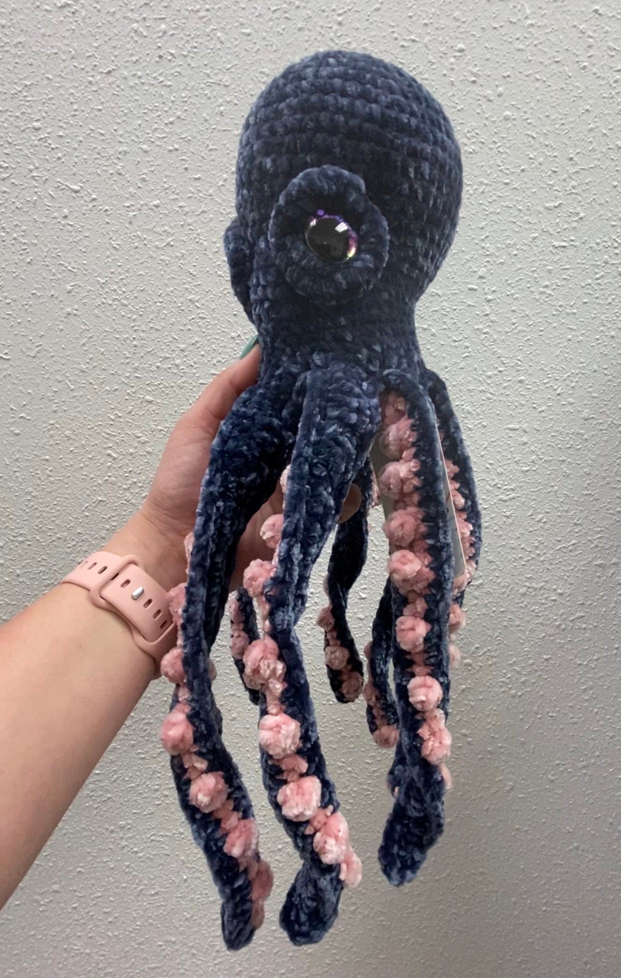Octopus Stuffed Animal. Velvet Soft Plushie. Color Changing Eyes ...