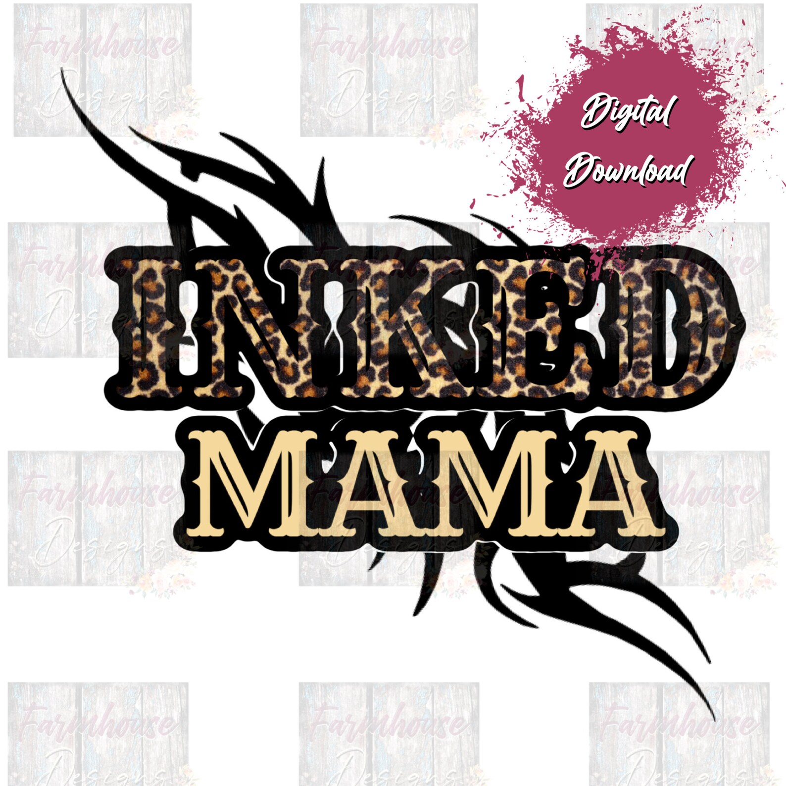 Inked Mama Instant Download Png Sublimation Design Etsy
