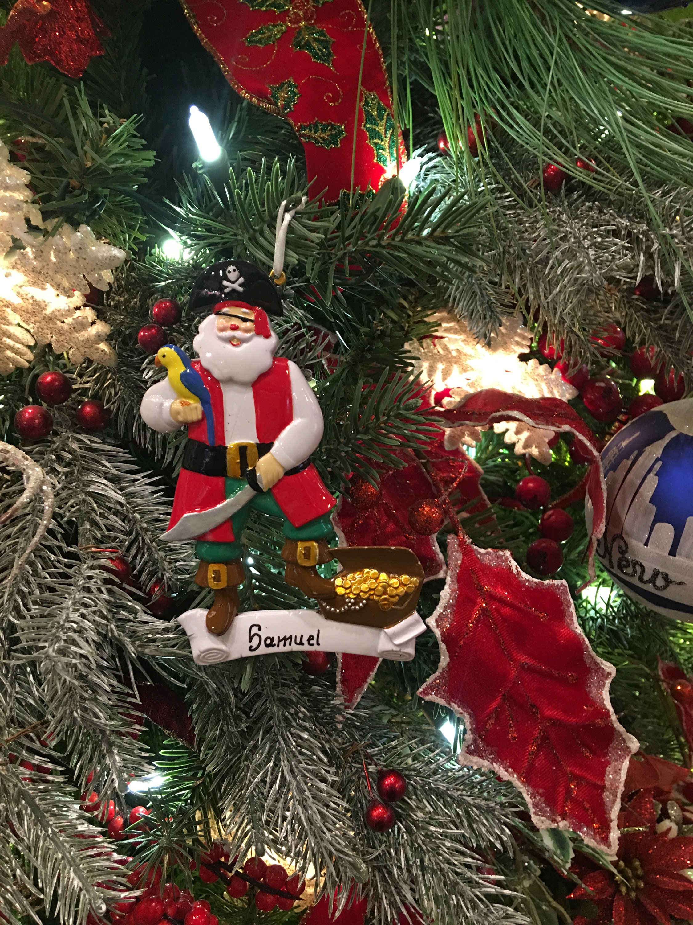 Pirate Santa Christmas Ornament | Etsy