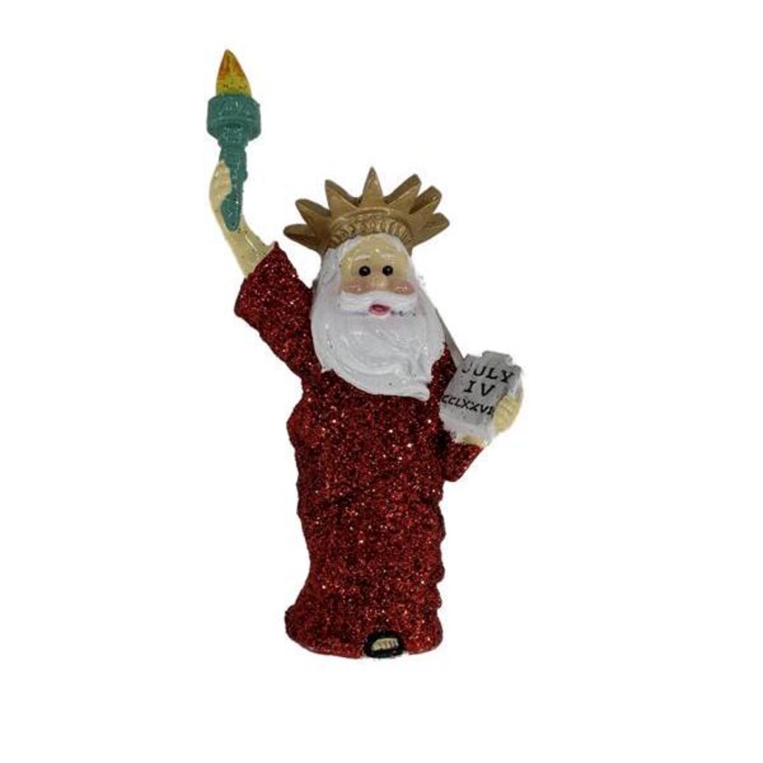 Santa Statue of Liberty Christmas Ornament - Etsy