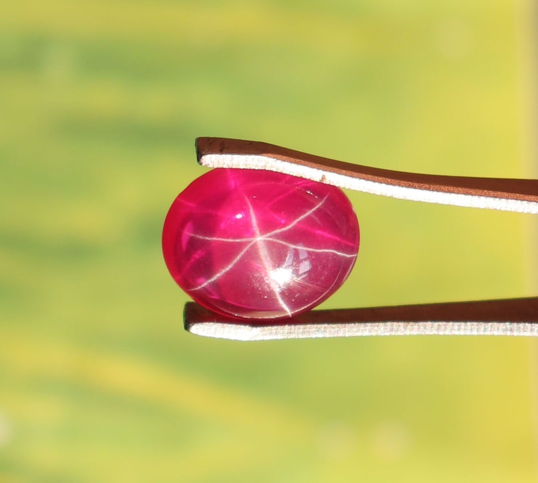 Brilliant Quality Star Ruby Gemstone From Burma Star Ruby Oval Shape 6 ...