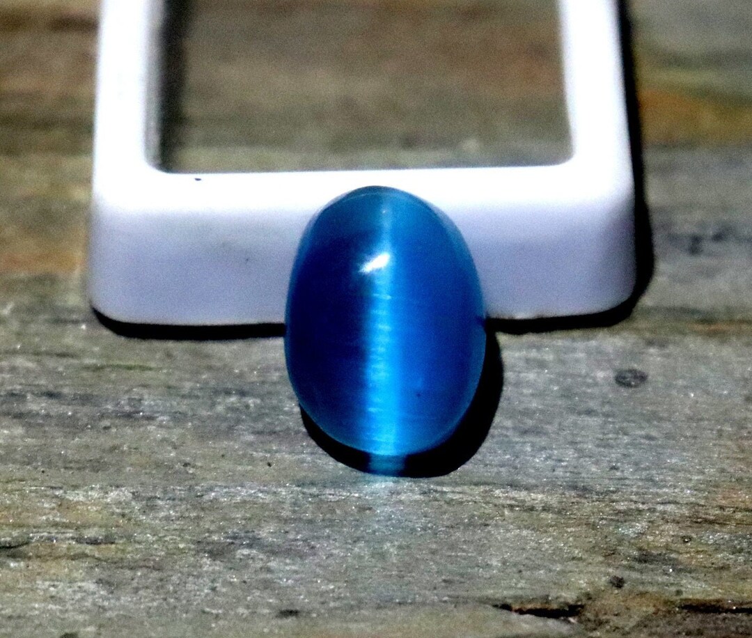 Certified Sky Blue Cat's Eye Chrysoberyl 100% Natural Brazilian Stone 9 ...