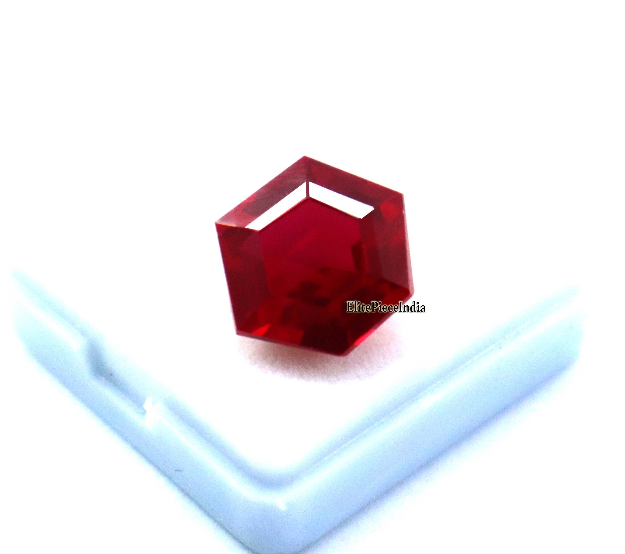 Natural Burmese Ruby Rare Hexagon Cut Faceted Red Ruby Loose - Etsy