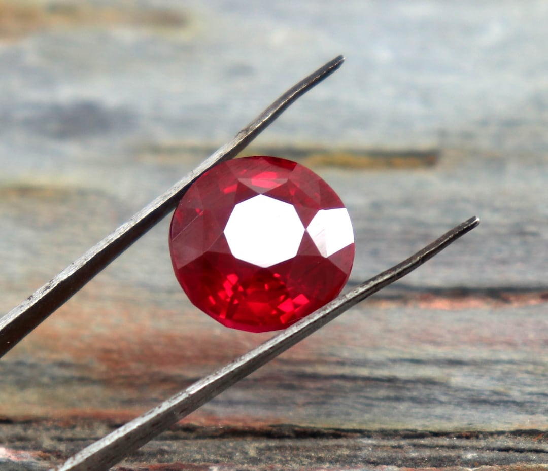 AAA Quality Red Ruby Natural Precious Rare Red Ruby Excellent Round Cut ...