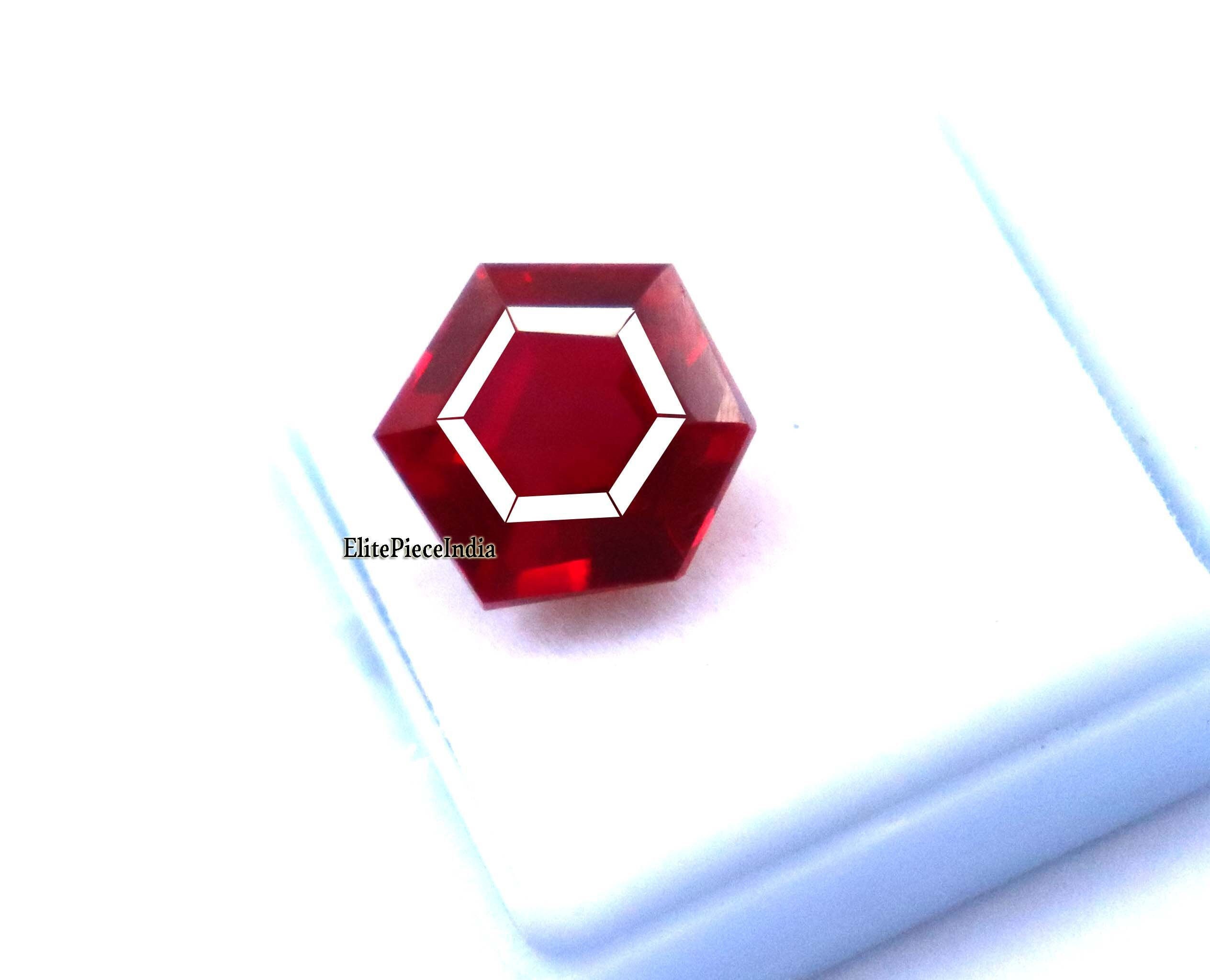 Natural Burmese Ruby Rare Hexagon Cut Faceted Red Ruby Loose - Etsy