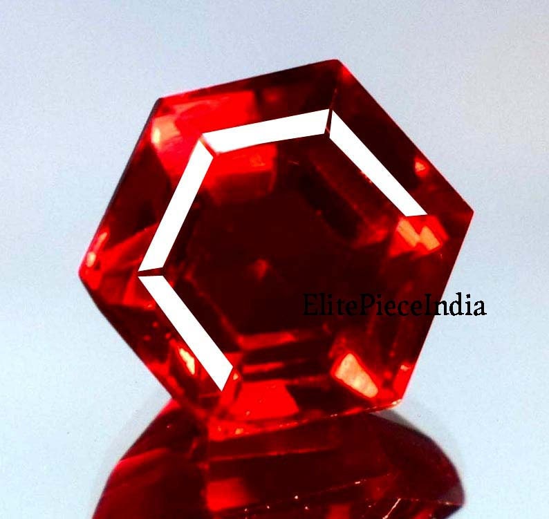 Natural Burmese Ruby Rare Hexagon Cut Red Ruby Loose Ruby - Etsy