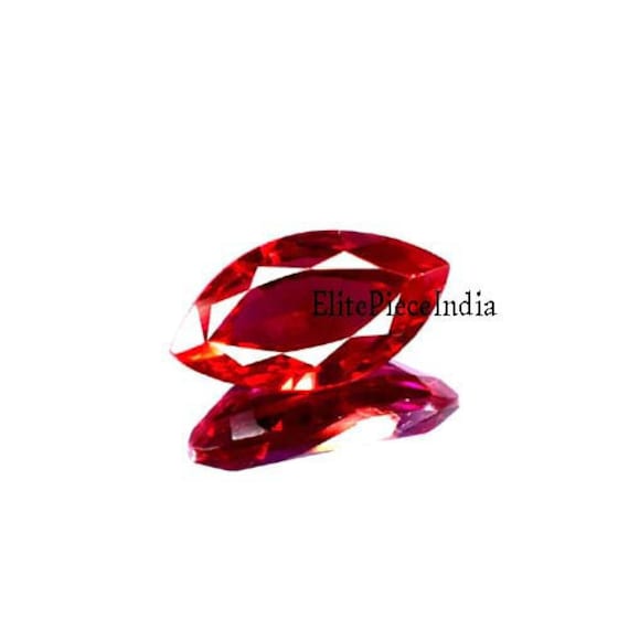 Natural Red Ruby Rare Marquise Cut 8CT Burmese Ruby Loose Ruby - Etsy