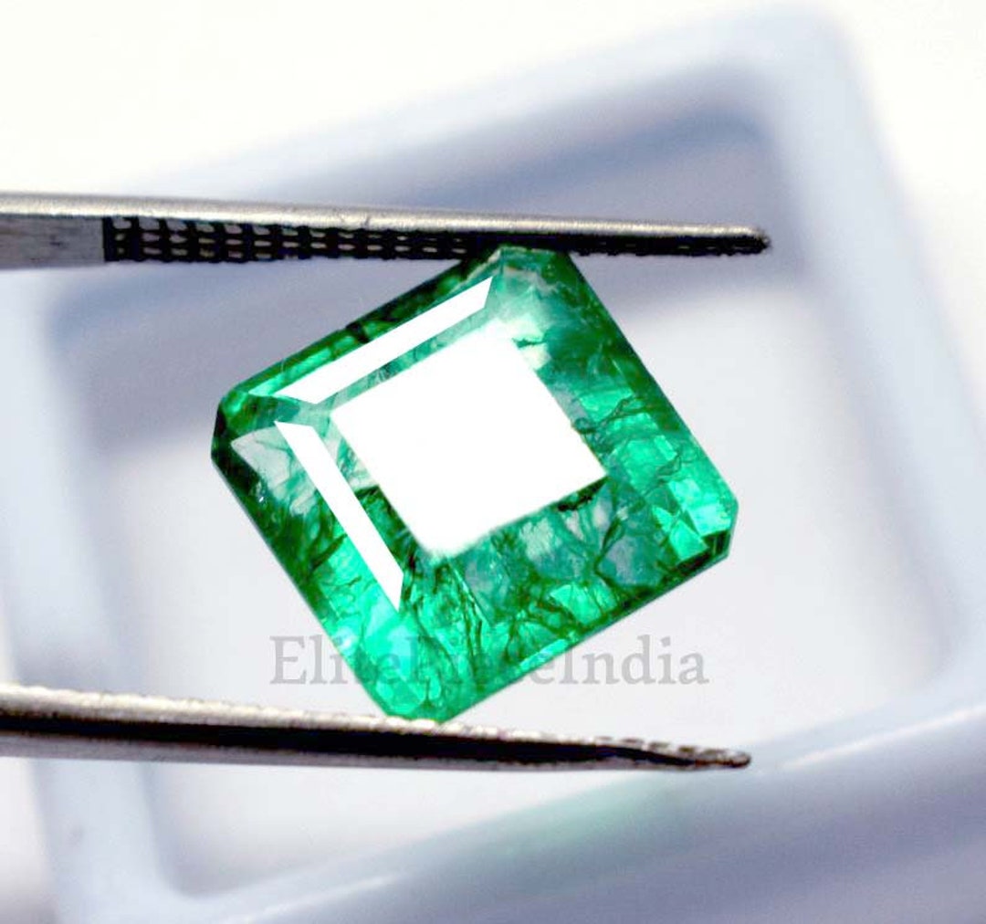 Natural Colombian Emerald Gemstone With Authentication - Etsy