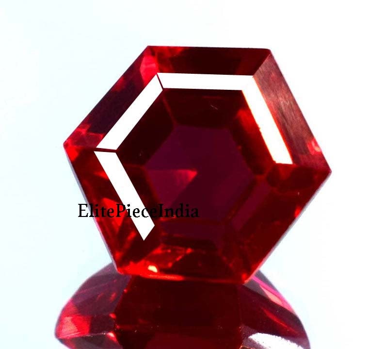 Natural Burmese Ruby Rare Hexagon Cut Red Ruby Loose Ruby - Etsy