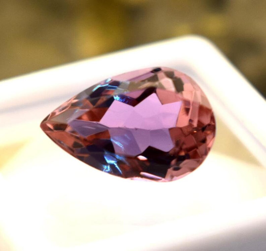 Natural Alexandrite Tear Cut Faceted Multi Color Change Stone 10.1ct ...