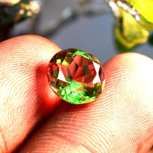 Earth Mined Alexandrite Round Cut 6.55cts Multi Color Changing Stone ...