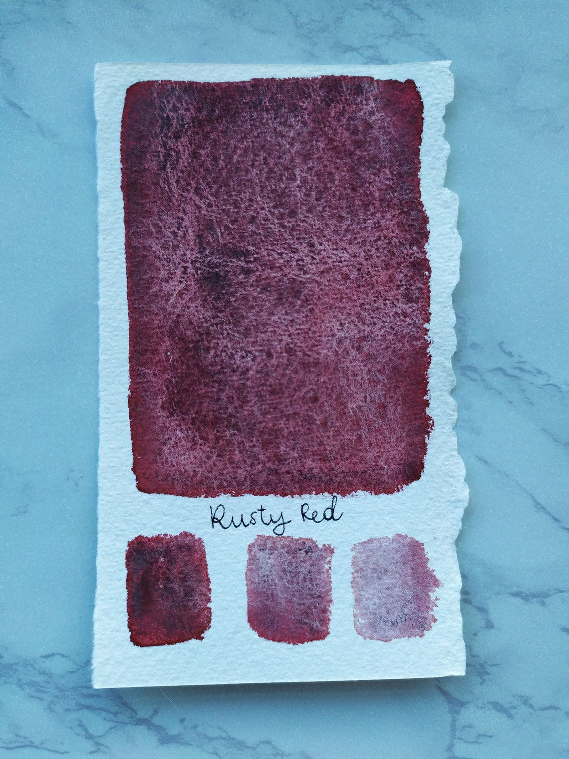 Rusty Red Granulating Paints Handmade Vegan Watercolor Homemade ...