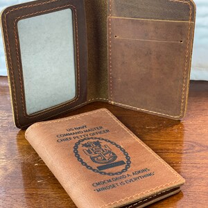 Leather Wallet - US Navy Master Chief Petty Officer - Etsy
