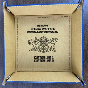 Leather Desk Valet - US Navy Special Warfare Combatant Crewman Master ...