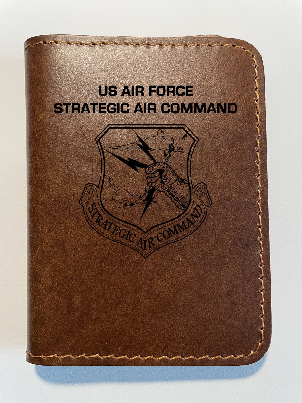 Leather Wallet - US Air Force Strategic Air Command - Etsy