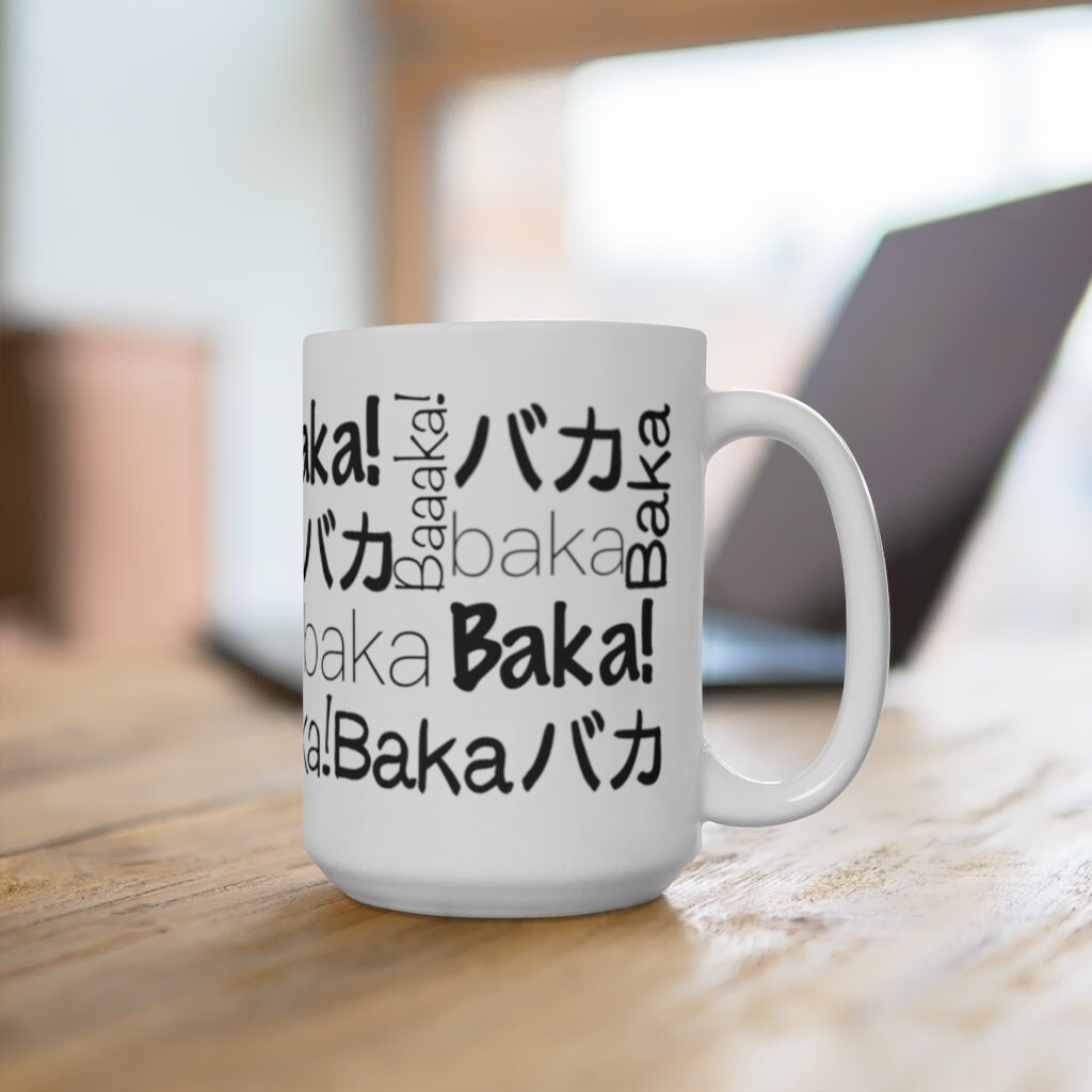 Baka - Funny Coffee Mug, Funny Anime Meme, Anime Lover Gift, Japanese ...