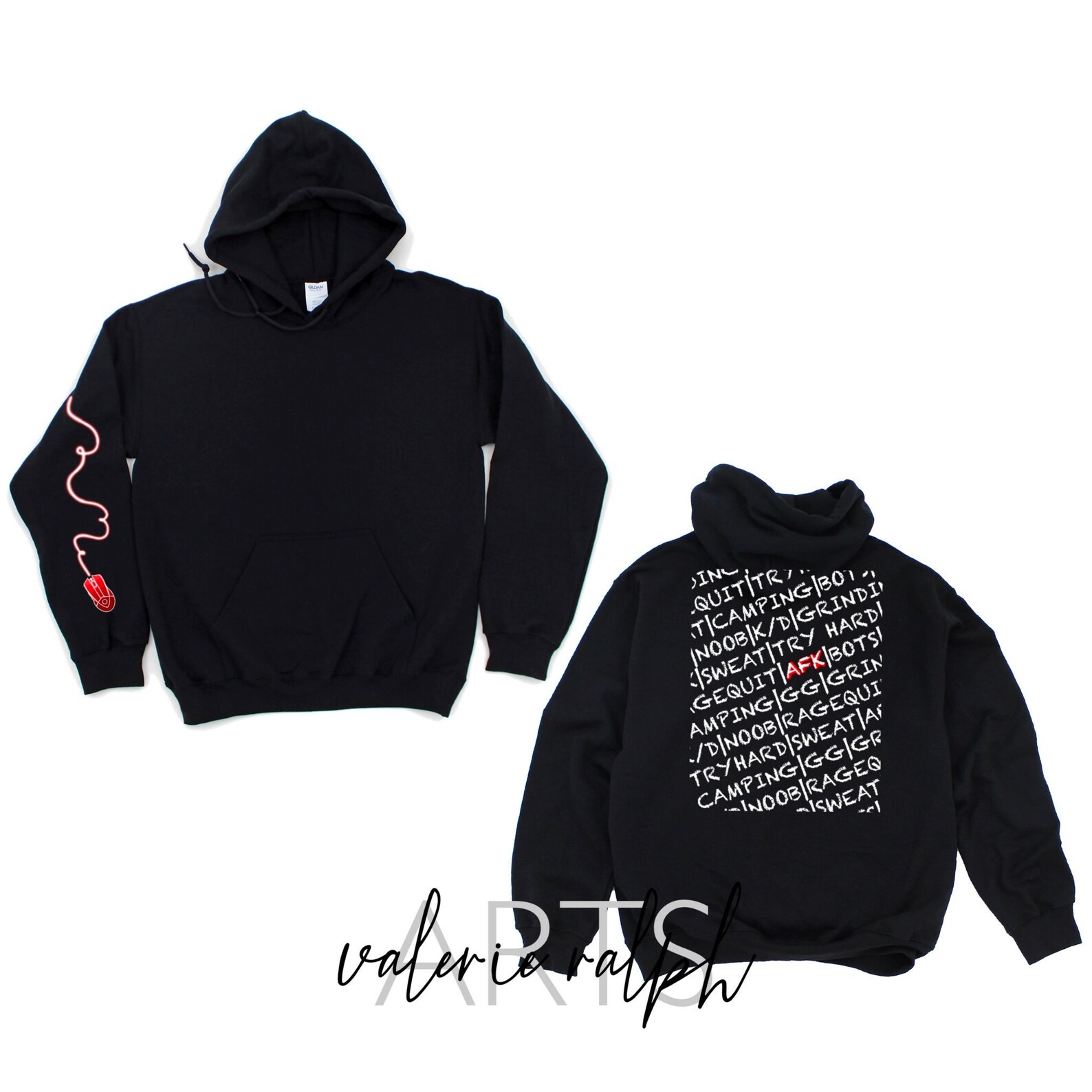 AFK Gaming Hoodie, Gamer Gift Hoodie, Play Video Games, Streamer, Funny ...