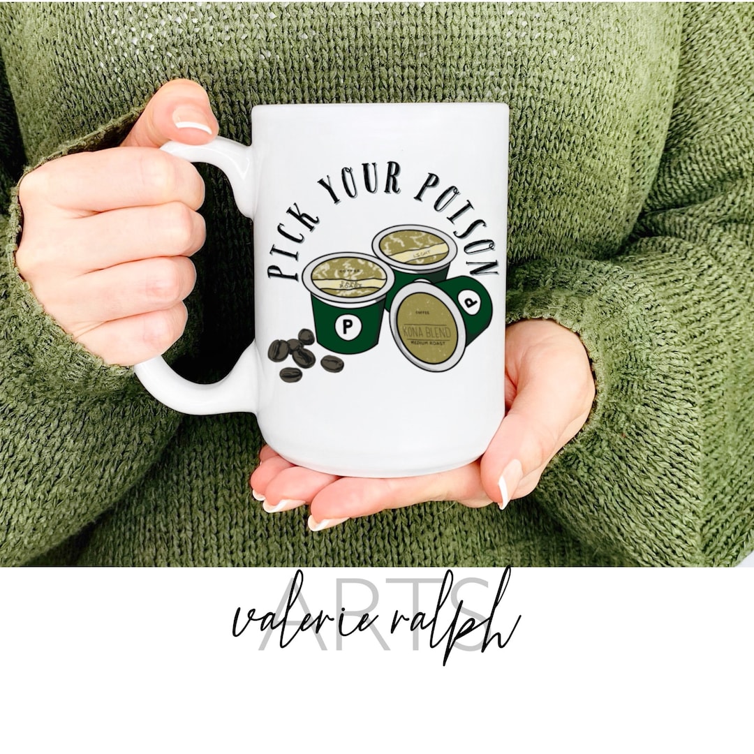 Pick Your Poison Funny Coffee Mug, Mom Life Mug, Coworker Gift, Teacher ...