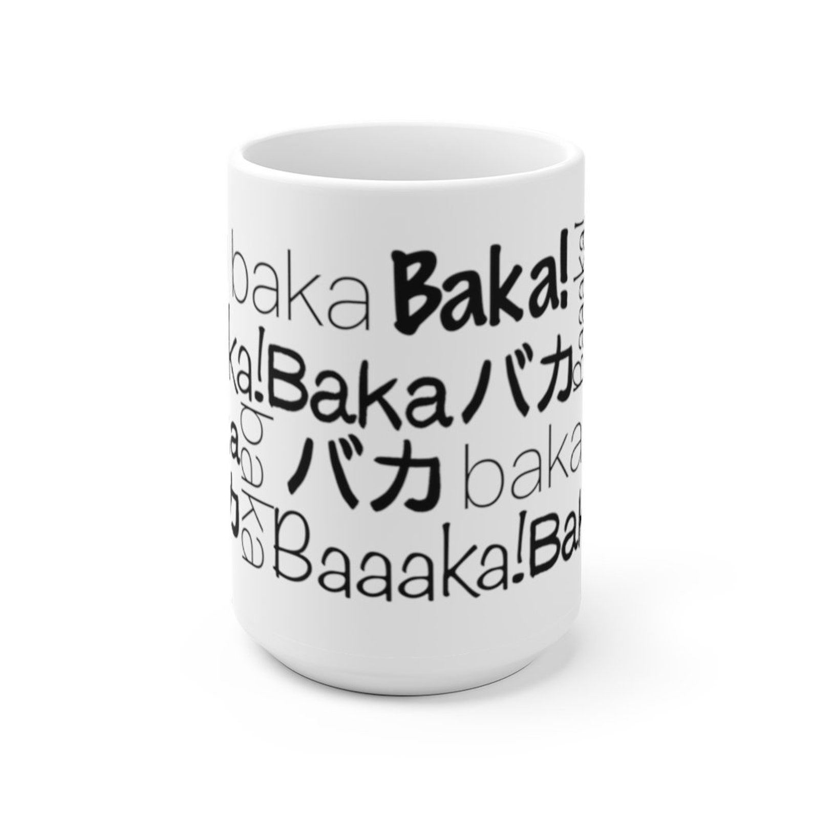 Baka - Funny Coffee Mug, Funny Anime Meme, Anime Lover Gift, Japanese ...