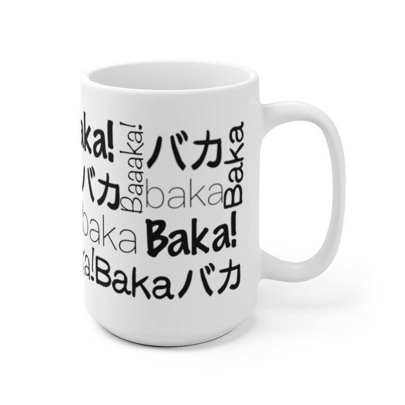 Baka - Funny Coffee Mug, Funny Anime Meme, Anime Lover Gift, Japanese ...