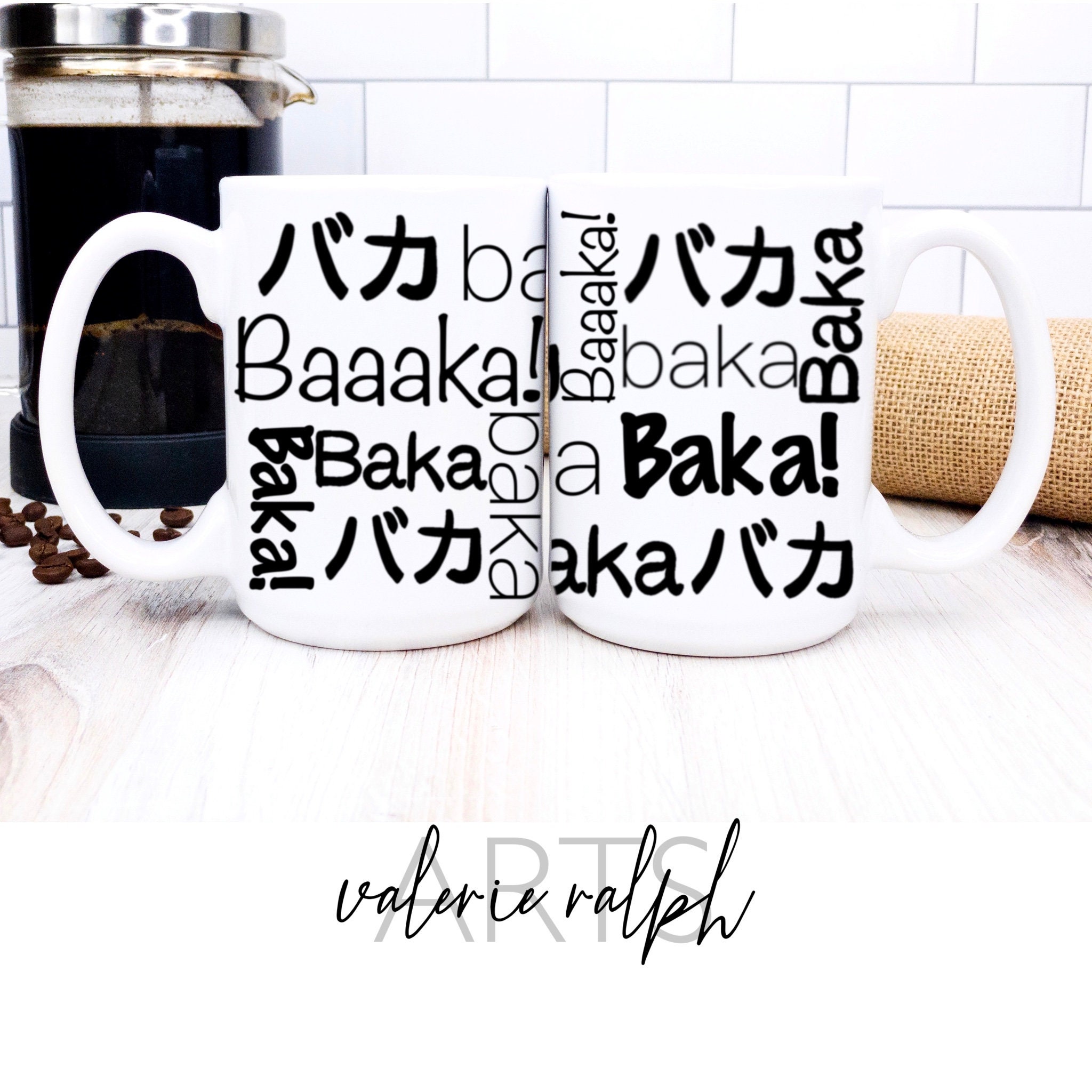 Baka - Funny Coffee Mug, Funny Anime Meme, Anime Lover Gift, Japanese ...
