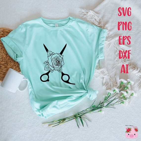 Hairdressers Scissors SVG Cutting Svg File Scissors With - Etsy