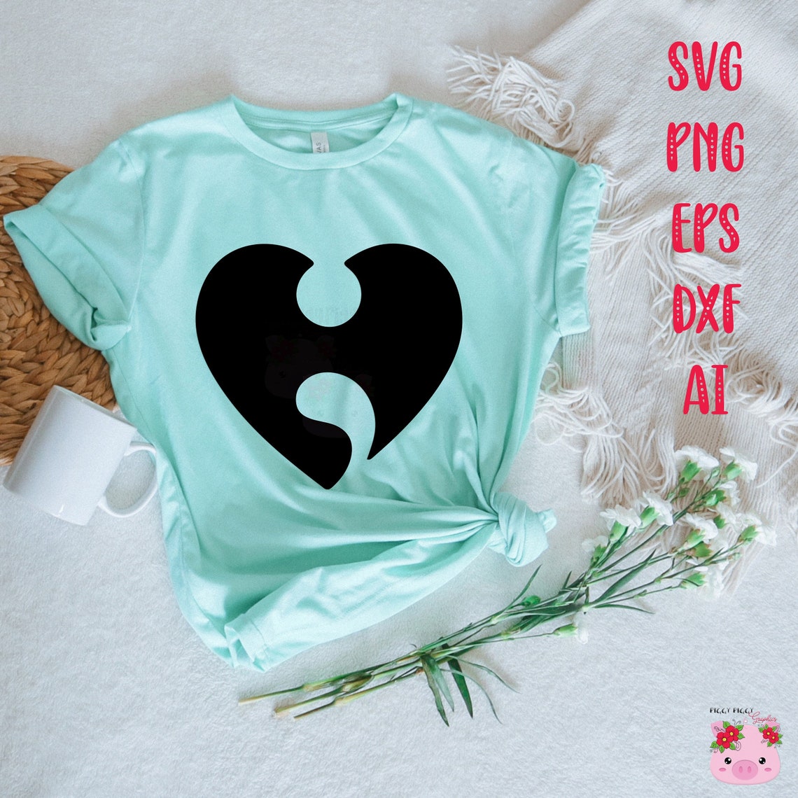 Semicolon SVG, Heart Semicolon SVG, Serotonin SVG, Oxytocin Svg ...