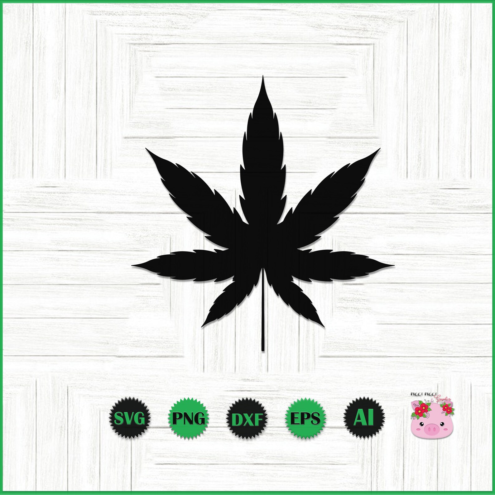 Marijuana Leaf SVG Marijuana Leaf Outline SVG Pot Leaf SVG - Etsy