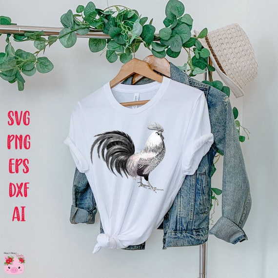 Rooster SVG Crowing Rooster SVG Farm SVG Rooster Clipart | Etsy
