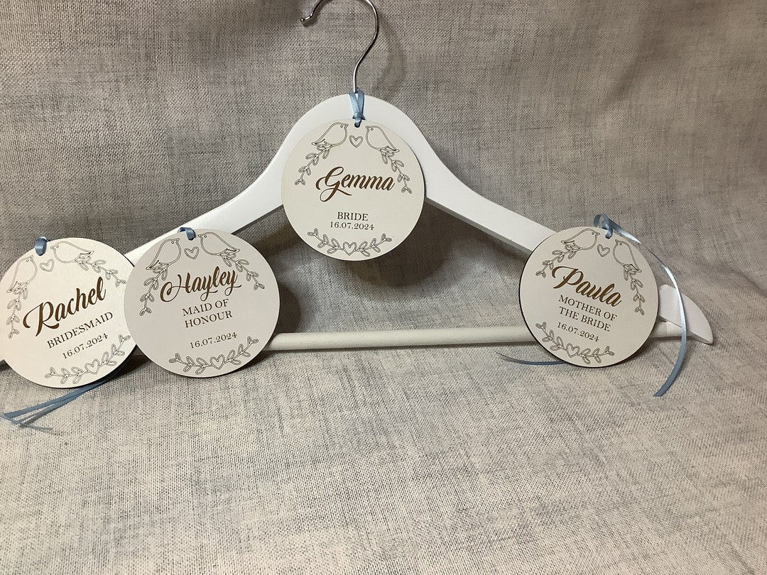 Personalised Wedding Hand, Tags / Bridal Party - Etsy