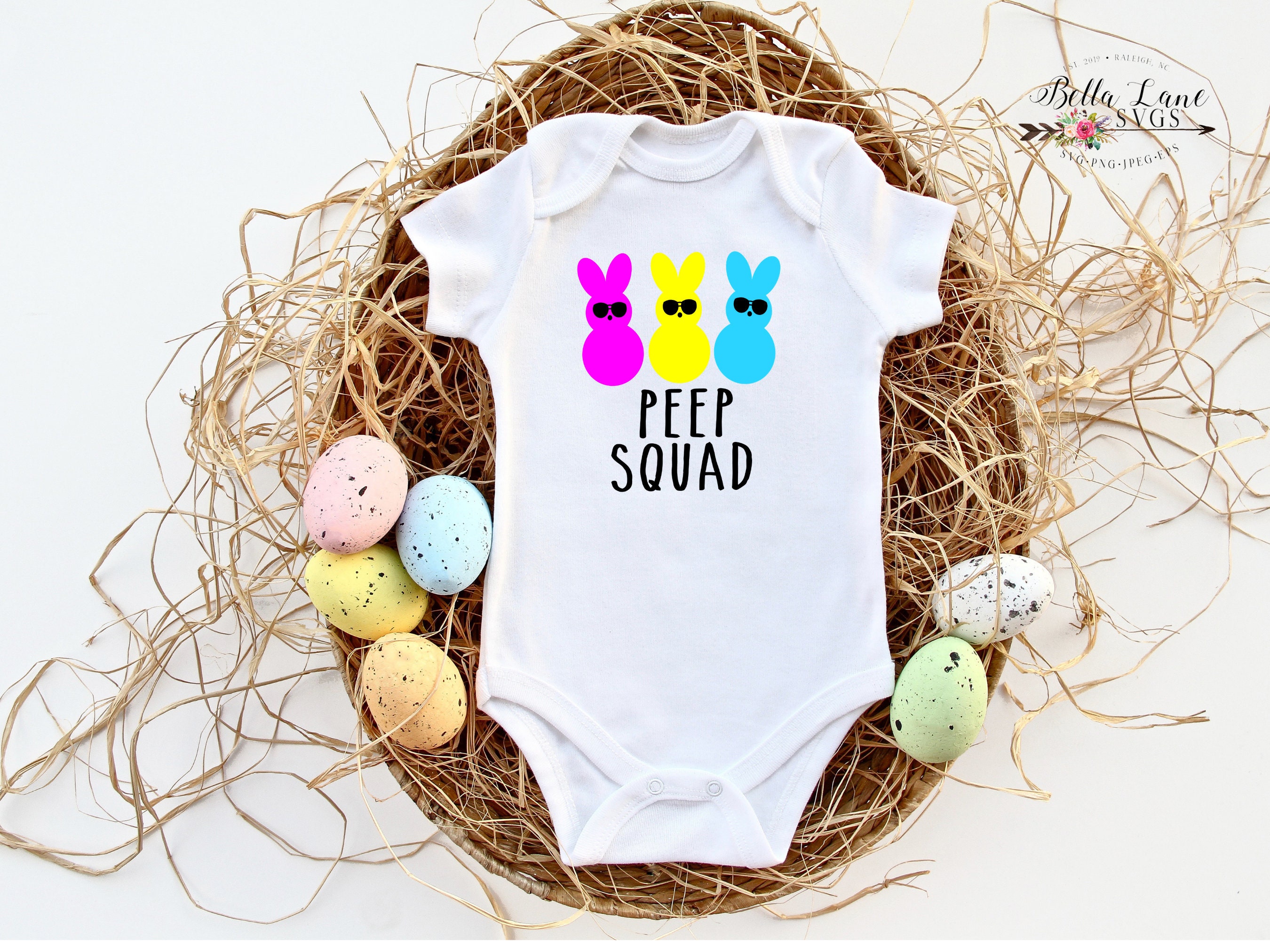 Chillin With My Peeps Momma & Me Svg Easter Svg Peep Squad | Etsy